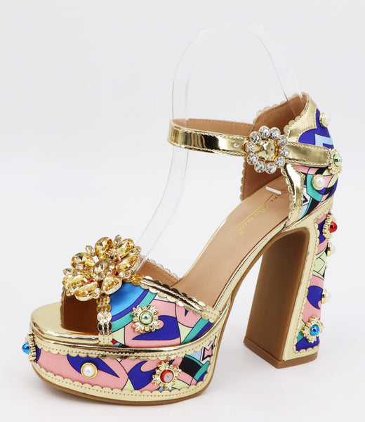 IMPRESS01X - BLUE MULTI – Hot Miami Shoes