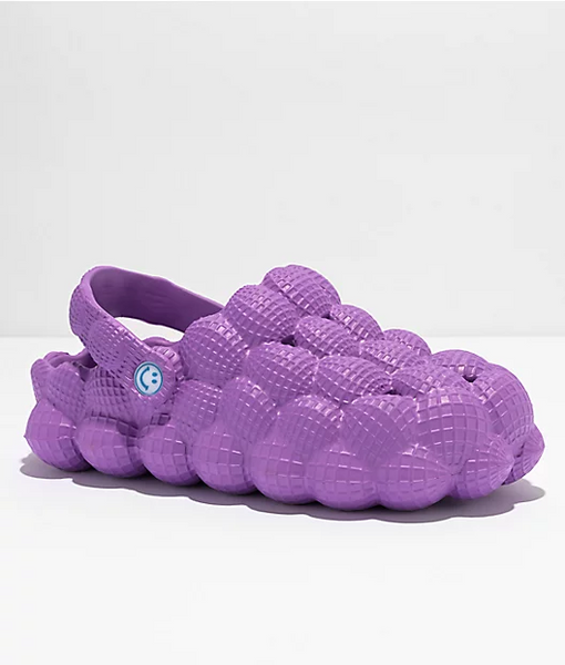 BUMBLE03 - PURPLE BUBBLE SLIDES – Hot Miami Shoes